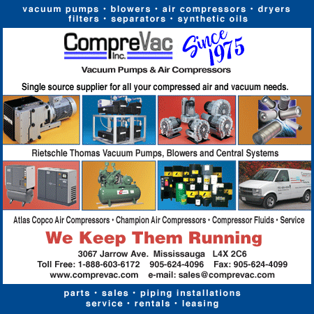 Comprevac Inc. | Mississauga, ON - Canadian Trade Index